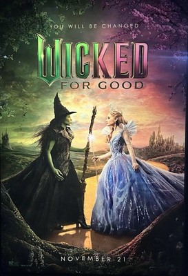 Wicked For Good ORIGINAL 48x70 Bus stop HUGE Promotional Poster LARGE ...