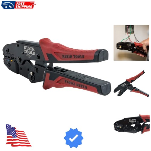 3005CR Wire Crimper Tool, Ratcheting Insulated Termil Crimper for 10 to ...