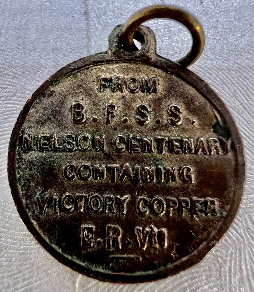 Great Britain Medal 1905 Nelson Centenary Victory Copper 2,75gr NN25 | eBay