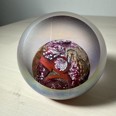 Art Glass Eye Studio GES Paperweight 3” | eBay
