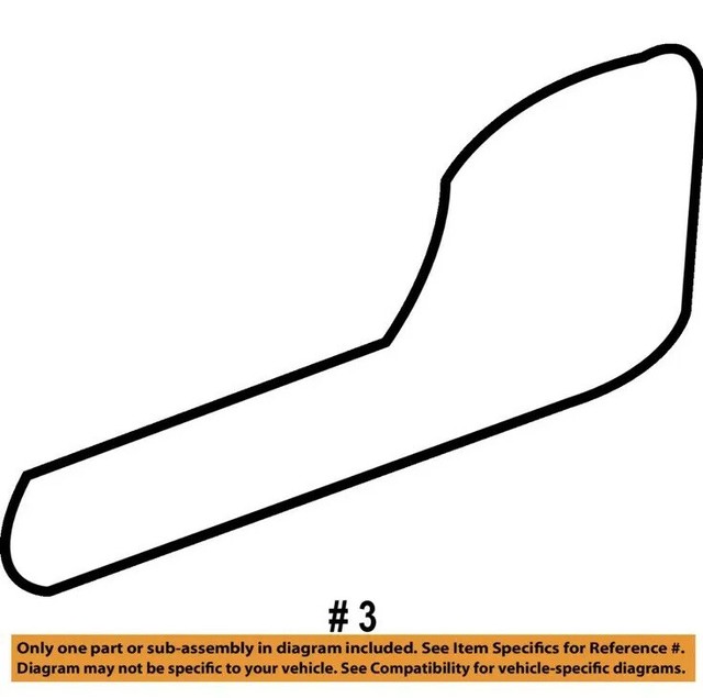 02 03 04 05 06 GMC Yukon Denali XL Rear Door Molding RH Right Passenger ...