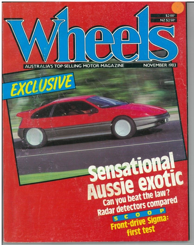 WHEELS car Magazine November 1983 Toyota Supra Nissan EXA Peugeot 505 ...
