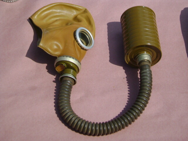 Vintage Military Gas Mask with Hose and | Grelly USA