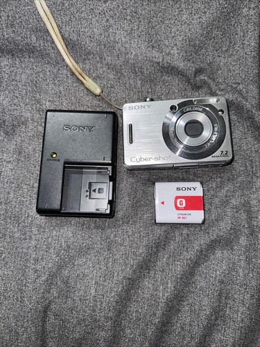 Sony Cyber-Shot DSC-W55 7.2MP Digital Camera w/Battery & Charger ...