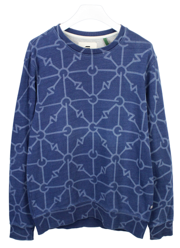 G-Star Gradient Indigo R Sw L/S Sweat Homme M Pull Organique Bleu | eBay