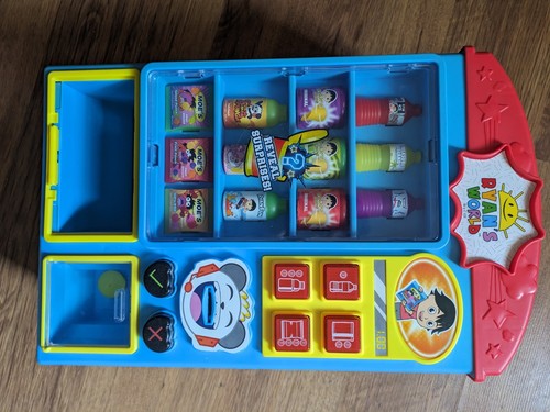 Ryan's World Vending Surprise Machine-WORKS-MISSING A Couple PIECES | eBay