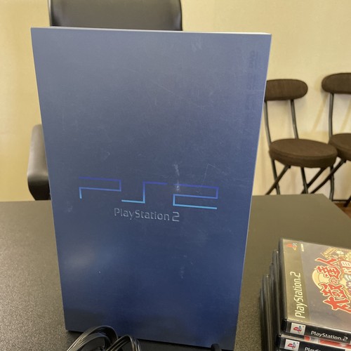PS2 Console SCPH-39000 Blue Playstation 2 System 5 Games soft Read | eBay