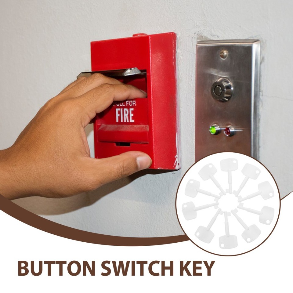 10 Pcs Emergency Door Release Key Button Supplies Alarm Stop Tool | eBay UK