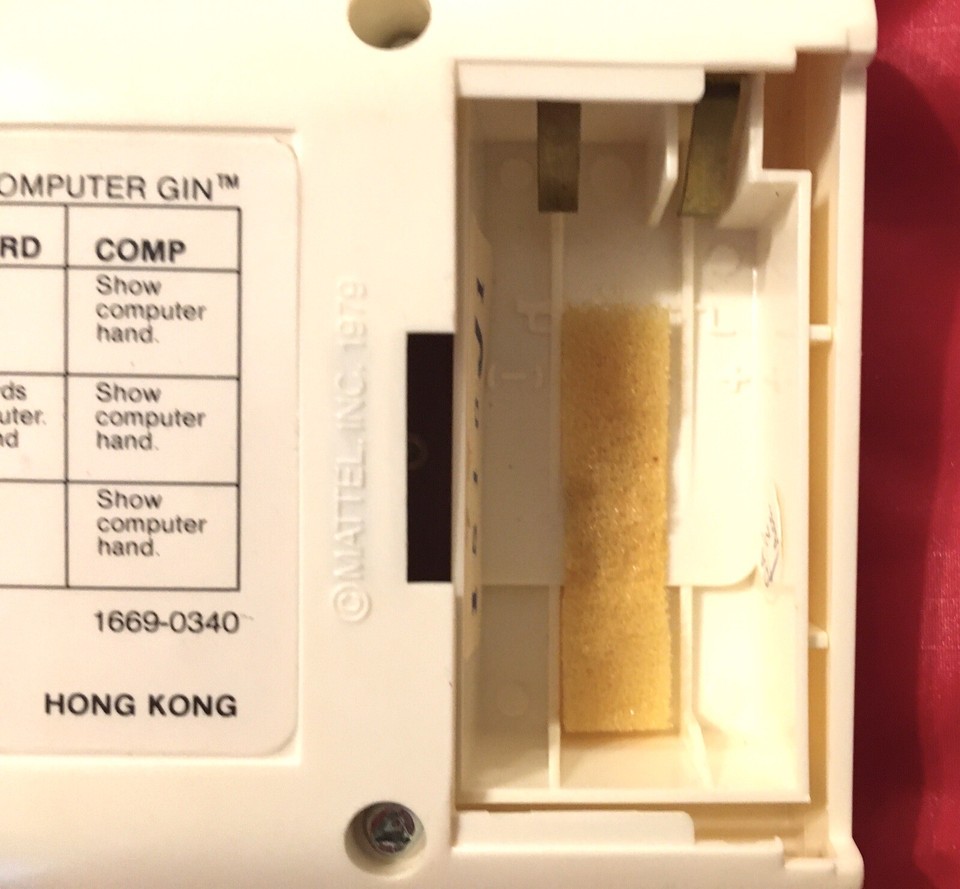 Mattel Electronics Computer Gin Handheld Game Console in Box With ...