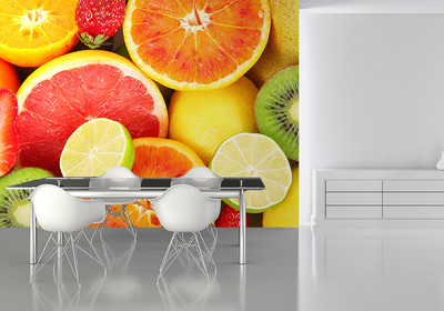 Fruits Wall Mural photo Wallpaper fruit new design great for dining ...