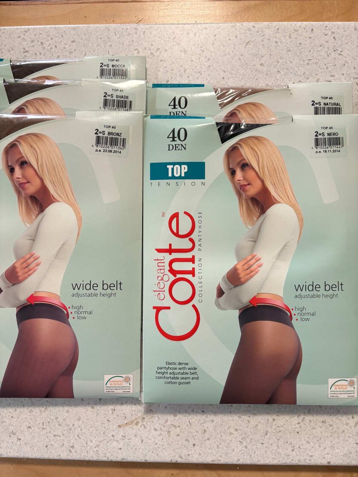 Conte Top tension 40 den - Wide belt Microfibre Women Pantyhose lot | eBay