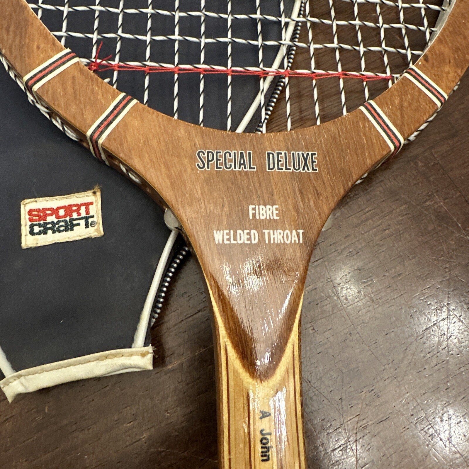 VTG John Havlicek ALL-SPORTS Products Tennis Racquet w/ Case Fibre ...