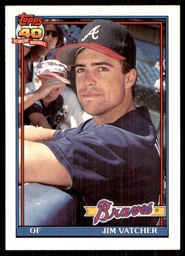 1991 O-Pee-Chee Jim Vatcher RC Atlanta Braves #196 | eBay