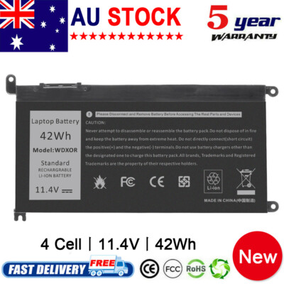 Notebook Battery for Dell Inspiron 15 P66F P75F 13 P69G P69G001 WDX0R ...