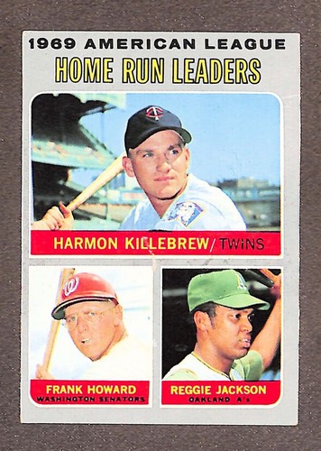 1970 Topps #66 American League Home Run Leaders Killebrew Howard ...