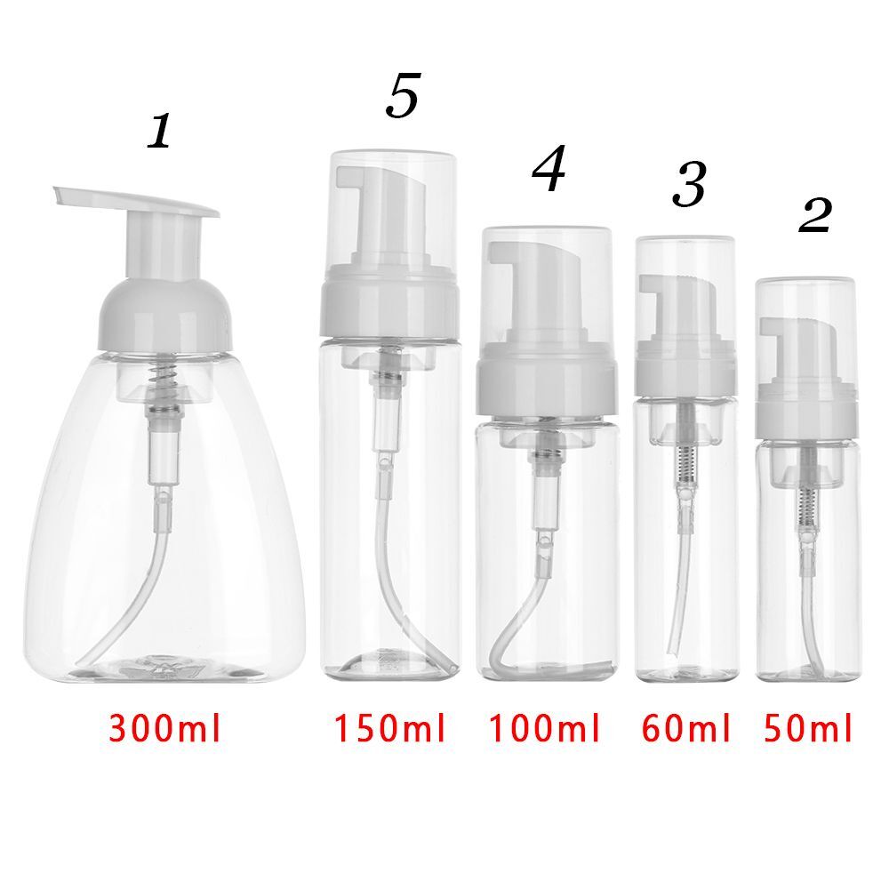 Shower Gel Plastic Liquid Pump Container Soap Dispenser Clear Foaming ...