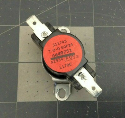 Whirlpool KitchenAid Jenn-Air Oven Thermostat (limit) 4449751 WP4449751 ...