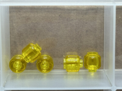 LEGO Parts - Trans-Yellow Minifigure, Head (Plain) - No 3626 - QTY 5 | eBay