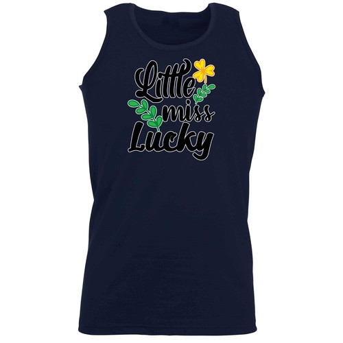 Little Miss Lucky - Novelty Funny Fashion Muscle Singlet Vest Unisex ...