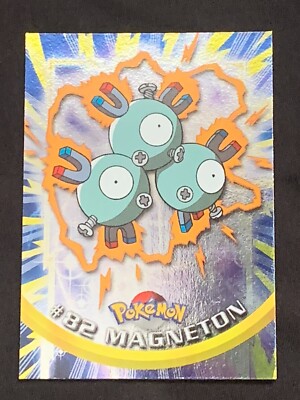 Pokemon Topps Series 2 Blue Logo - Holo - Magneton #82 | eBay