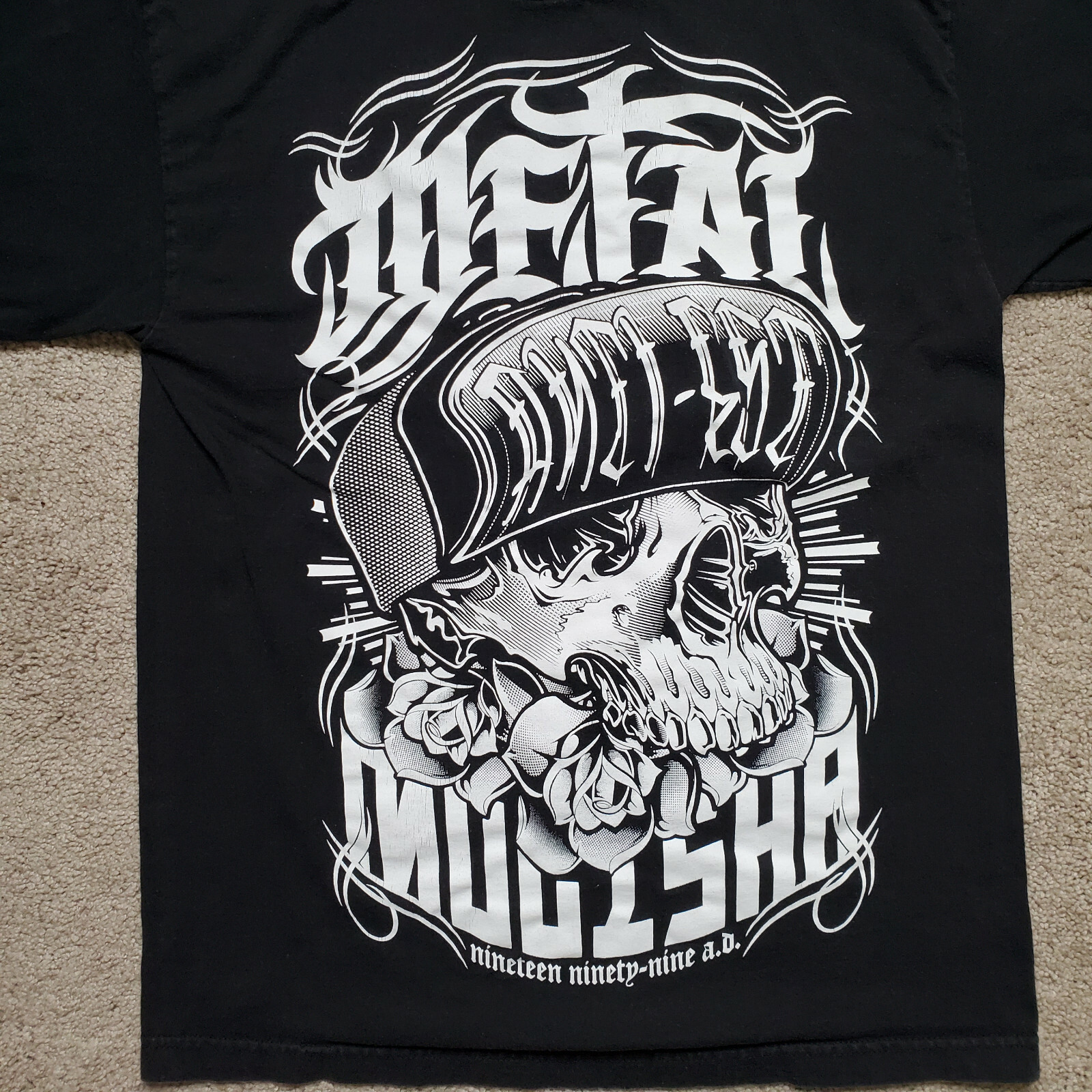 METAL MULISHA Mens Black T-Shirt SIZE MEDIUM SKULL RO… - Gem