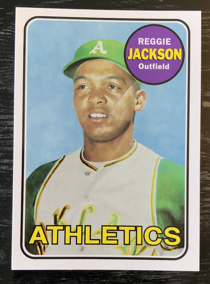 LOT OF 20 2017 TOPPS BASEBALL REDISCOVER INSERT 1969 REGGIE JACKSON ...