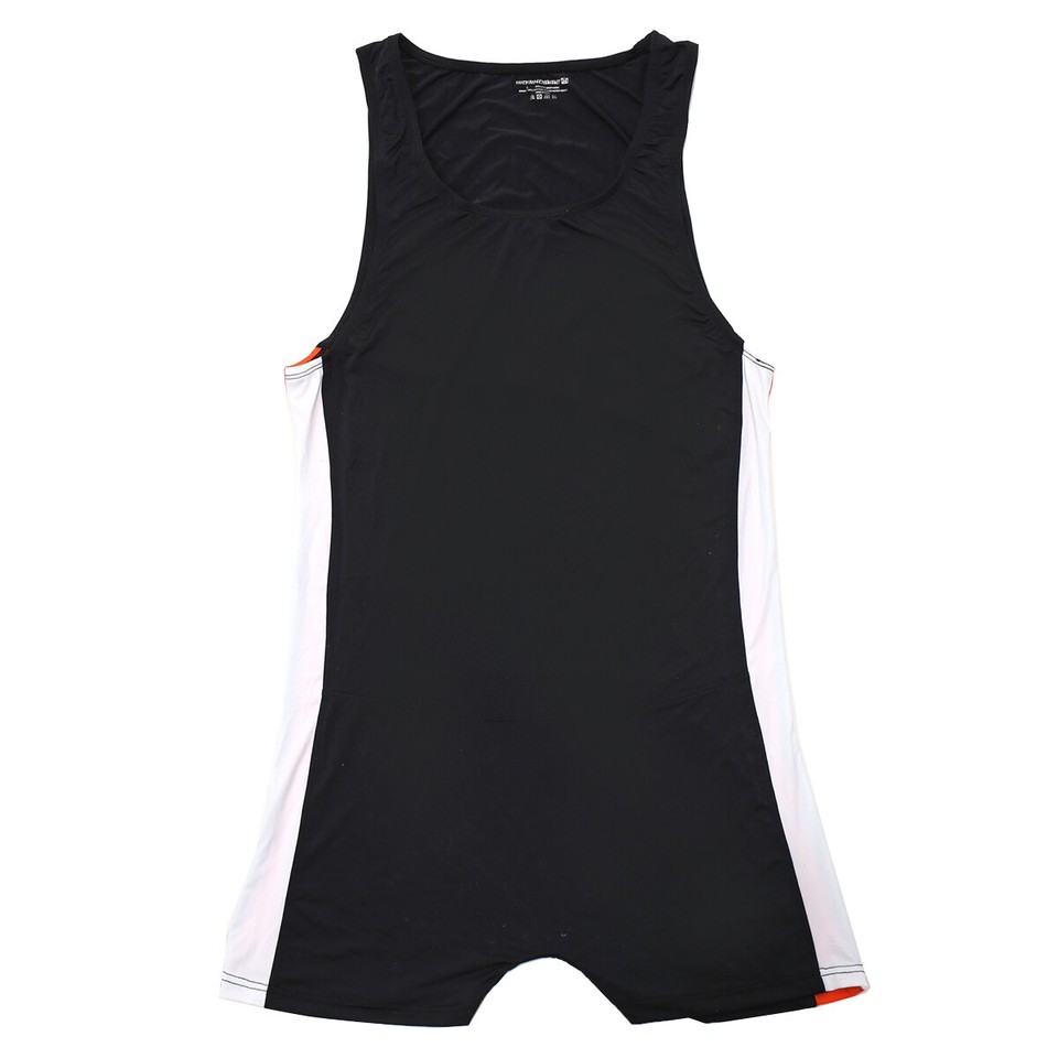 Men Wrestling Singlet Sport Bodysuit Trunk Leotard Jumpsuit Underwear ...
