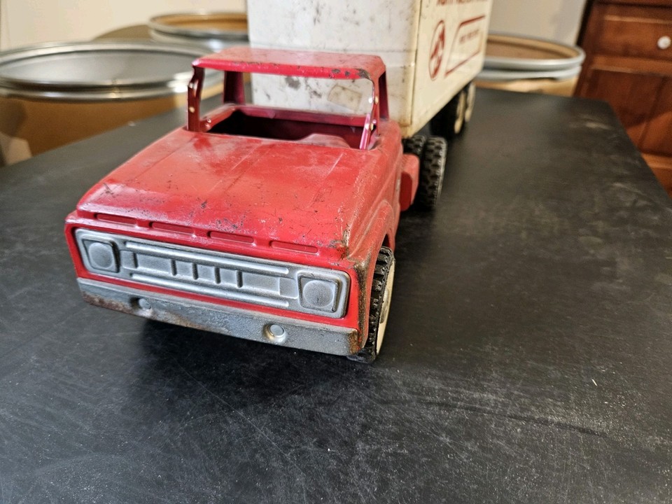STRUCTO NORTH AMERICAN VAN LINE FORD Vintage TRUCK IN PRESSED STEEL ...