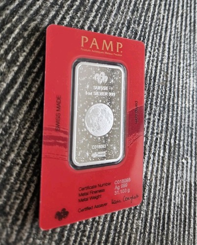 2024 PAMP 1 Oz Silver Lunar Year of the Dragon Bar in Assay | eBay