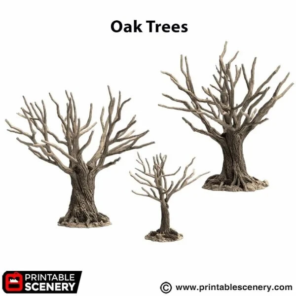 The Oak Trees Miniature FDM 3D Printed Tabletop Terrain Historical Game ...