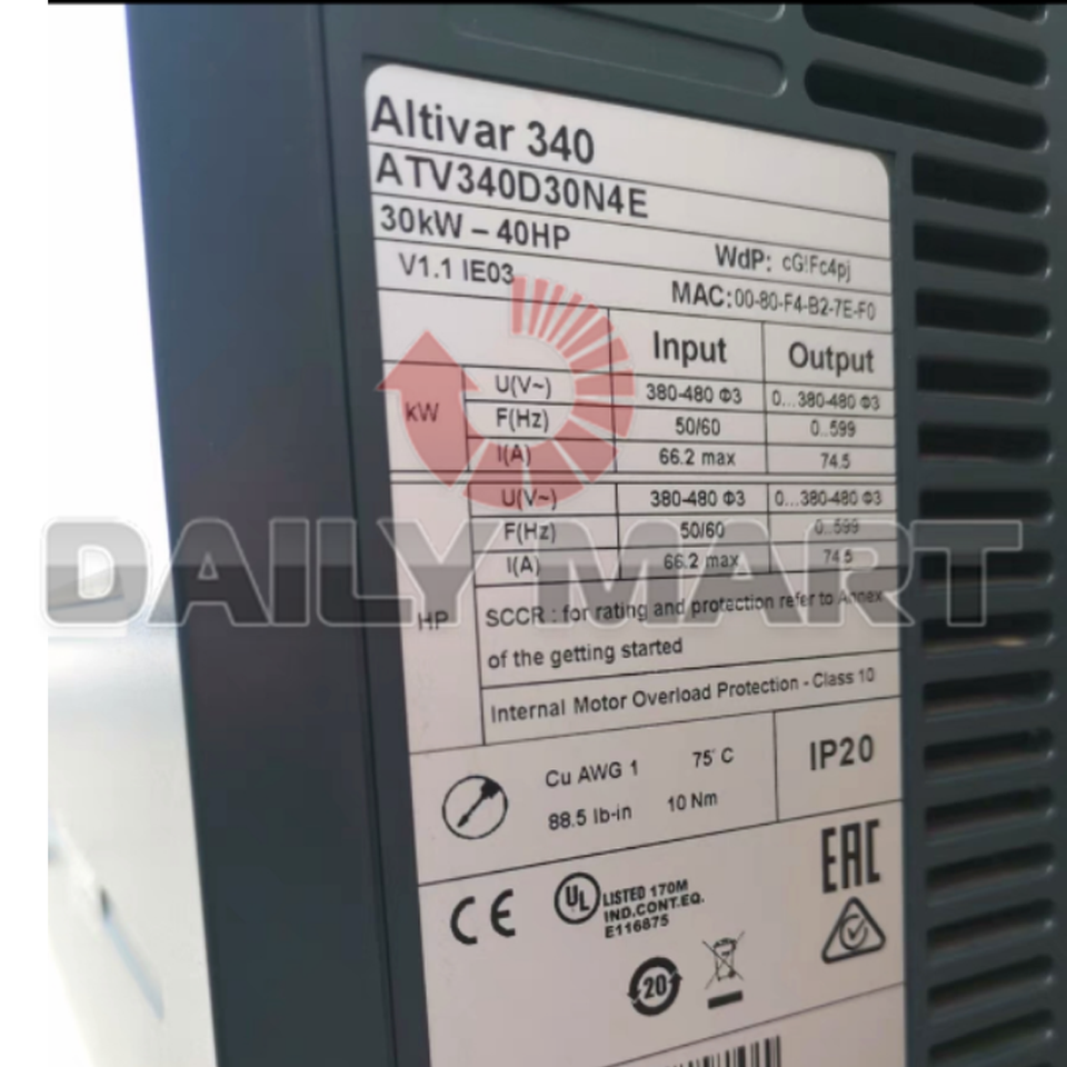 New In Box SCHNEIDER ATV340D30N4E Ethernet Inverter 30kW 400V | eBay