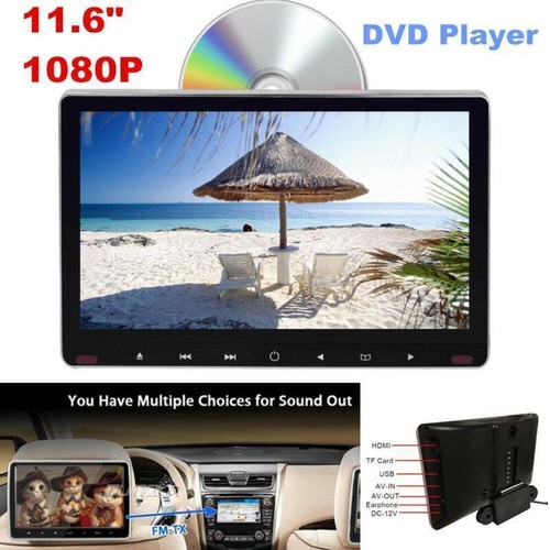 11.6" Screen HD Car Seat Headrest Monitor DVD Player Android 7.0 for ...