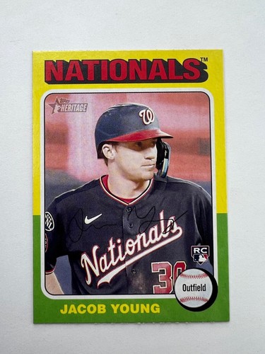 2024 Topps Heritage Jacob Young RC #394 Washington Nationals | eBay