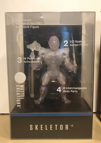 SKELETOR ART OF ENGINEERING 1:12 CLEAR MATTEL CREATIONS MOTU HE-MAN ...