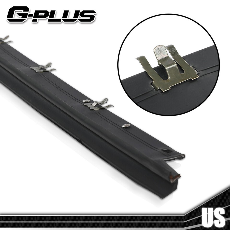 Window Felt Sweeps Weatherstrip w/ Rivets Belt Outer Fit For 84-96 ...