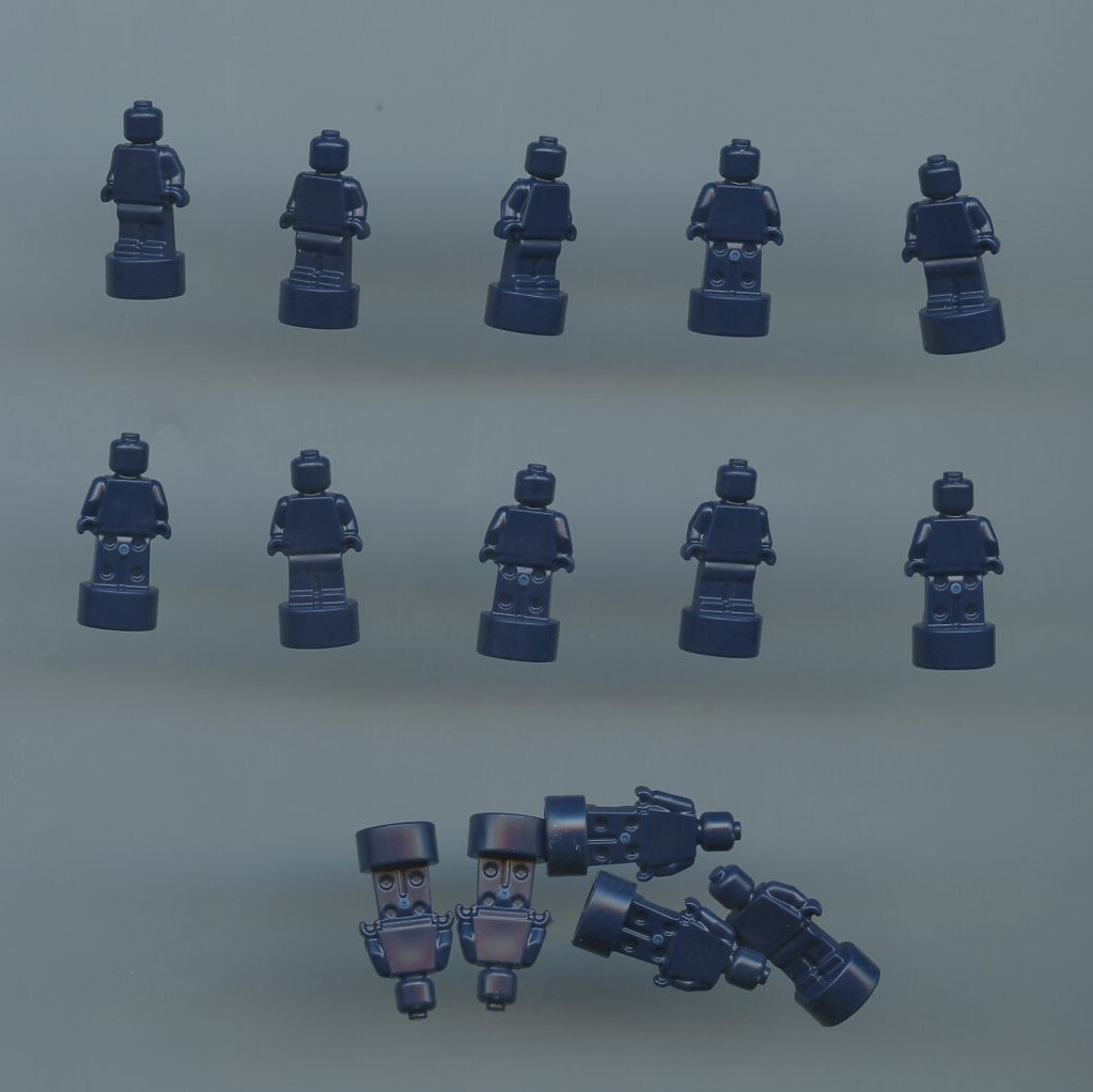 LEGO x 15 Dark Blue Minifigure, Utensil Statuette Trophy 90398 award | eBay
