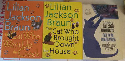 Lillian Jackson Braun 2 Cat Who Carole Nelson Douglas Indigo classic HC ...