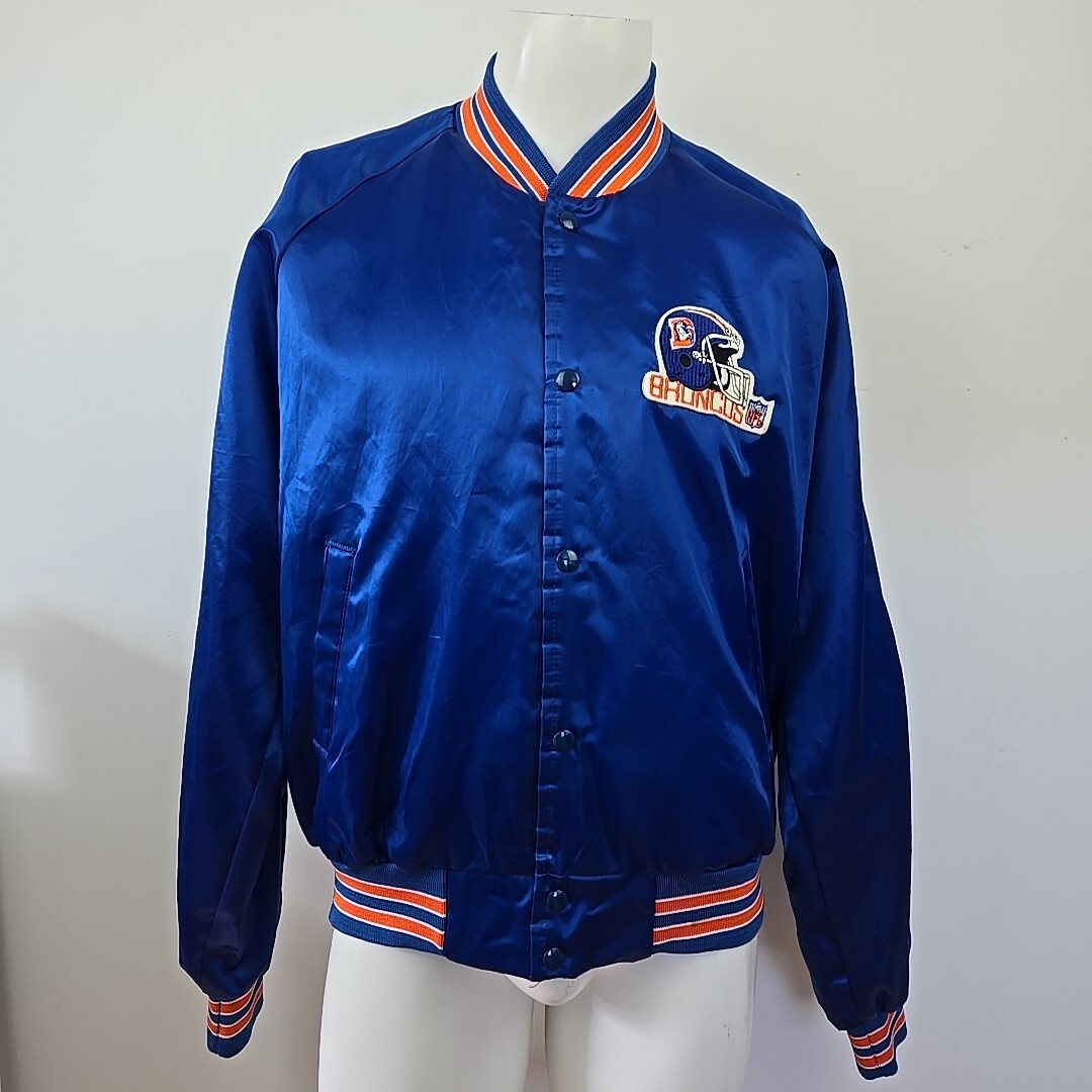 Vintage Chalk Line Satin Bomber Jacket Denver Broncos… - Gem