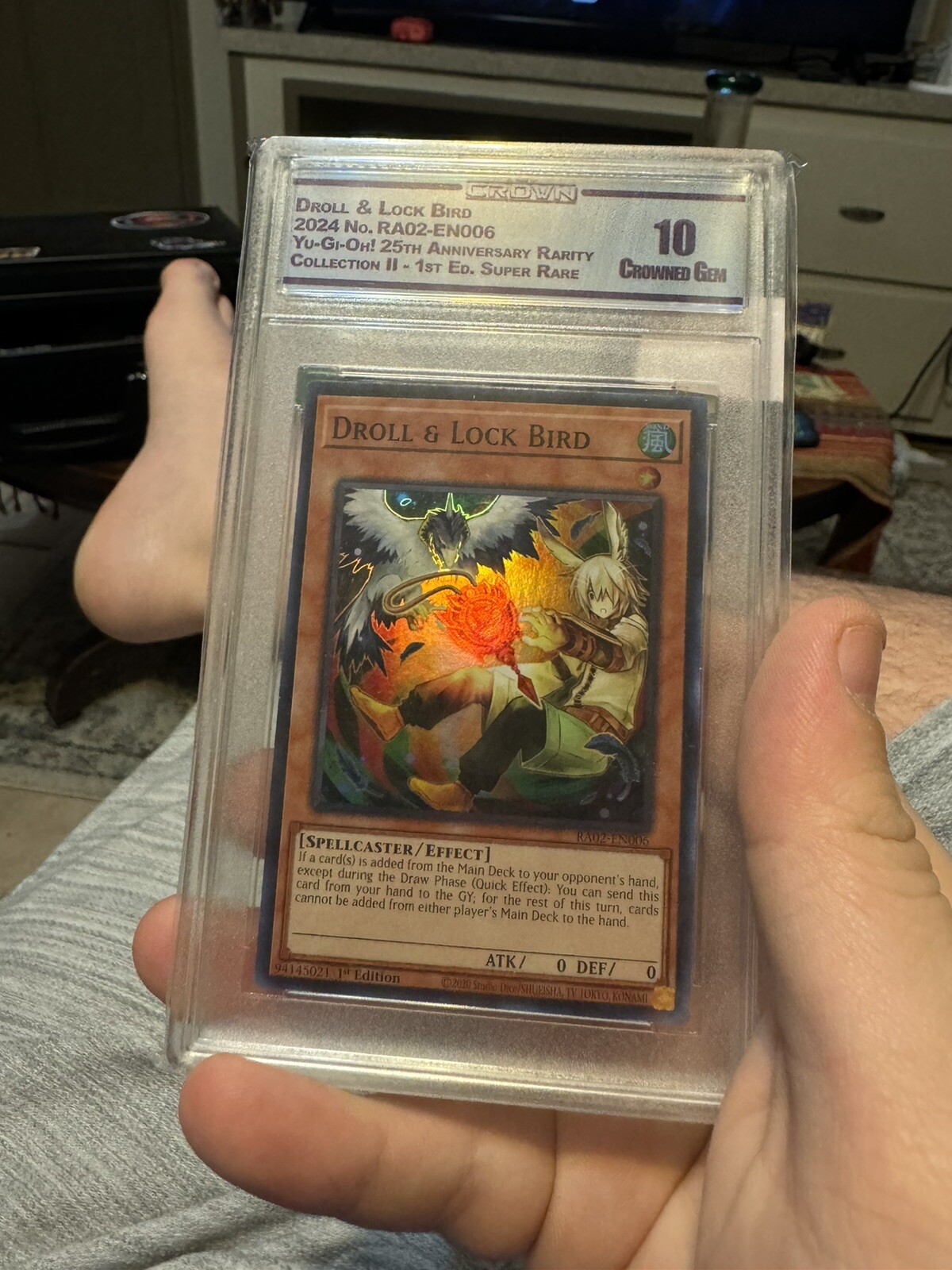 Droll & Lock Bird (Alternate Art) RA02-EN006 25th Anniversary Rarity ...