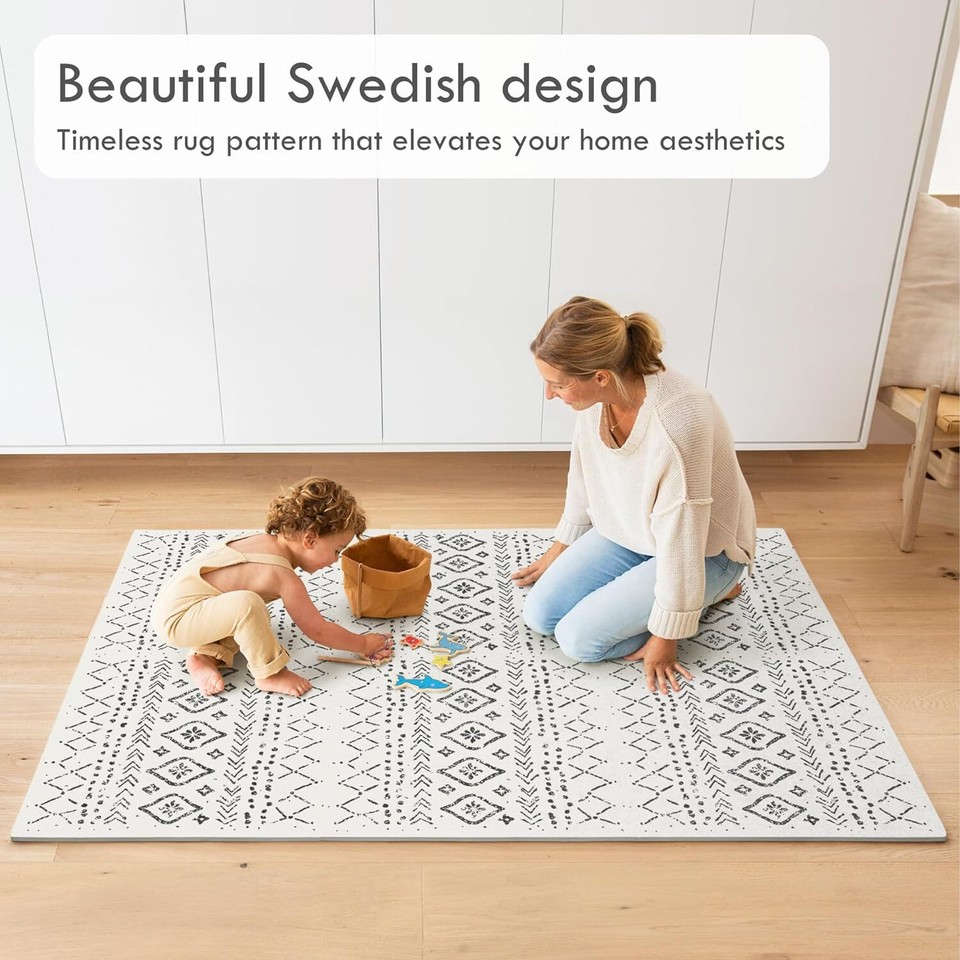 Baby Foam Play Mat-Non Toxic Play Mat for Baby Tummy Time Mat 6x4ft ...