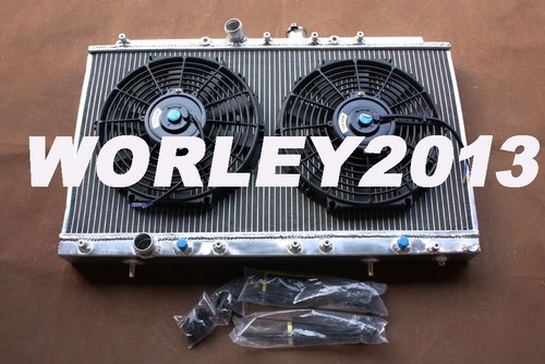 Aluminum radiator + fan for Mitsubishi Galant VR4 Legnum 2.5 EC5A EC5W ...