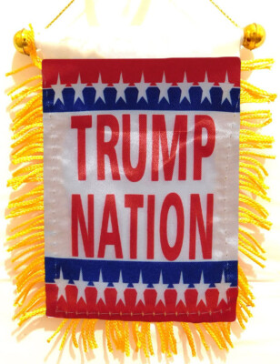 Wholesale Lot of 12 Trump Nation 4"x6" Mini Window Banner Flag | eBay