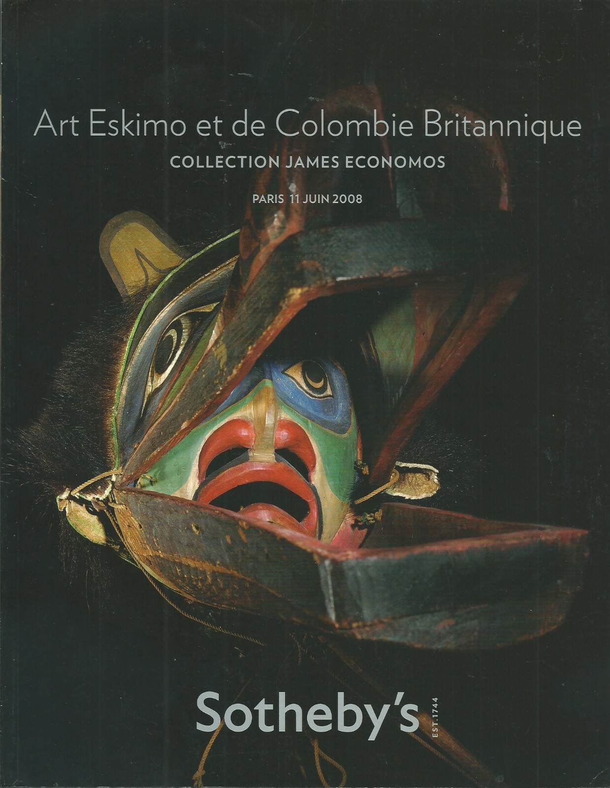 SOTHEBYS PARIS NW COAST AMER INDIAN ART Economos Coll Haida Kwakiutl ...