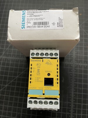 As-Is - Siemens Safety Monitor Relay 3RK1105-1BE04-2CA0 - READ ...