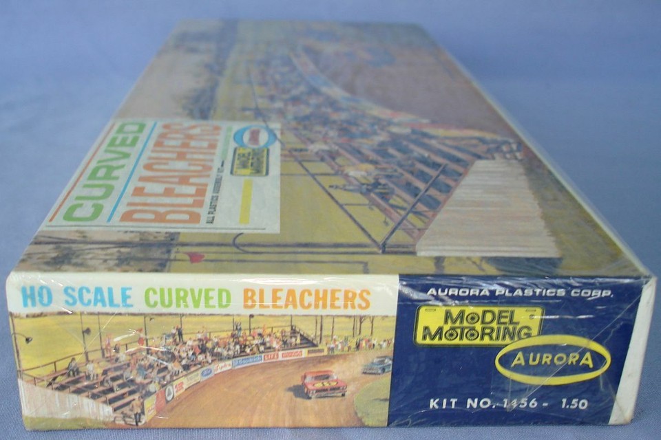 AURORA MODEL MOTORING HO SCALE SLOT CAR RACING CURVED BLEACHERS PLASTIC ...