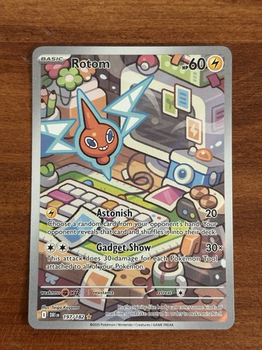 Rotom 197/182 Secret Illustration Rare Hologram Pokemon TCG Card ...