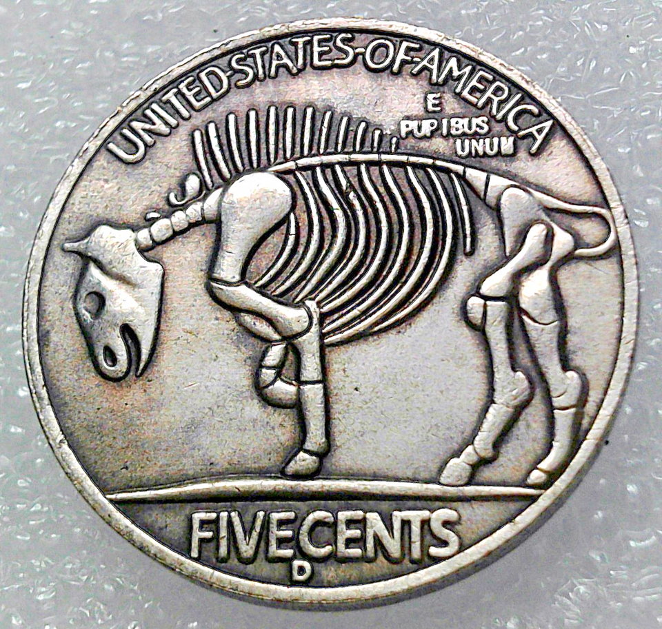 Hobo Coin - Indian Warrior Hobo Nickel- Custom Colored - 0.8 inches ...