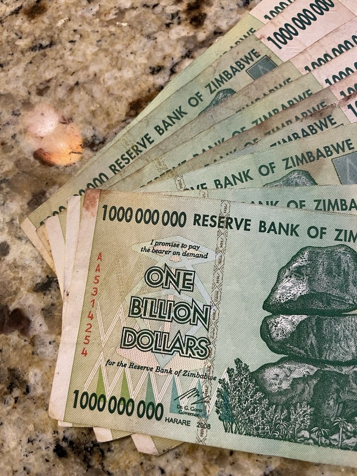 Zimbabwe Currency, CIRCULATED 20 Billion Dollar Banknote, AA/AB Paper ...