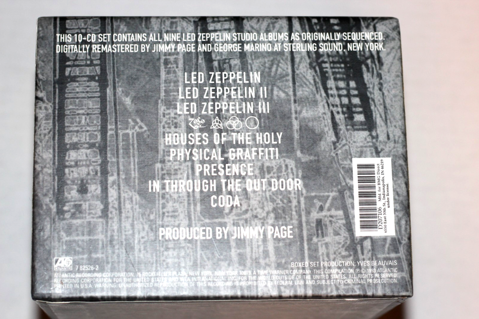 LED ZEPPELIN THE COMPLETE STUDIO RECORDINGS DVD BOXED SET | eBay