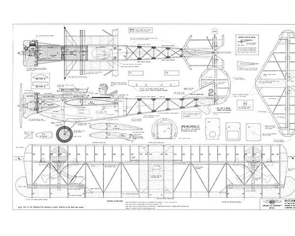 Buccaneer RC Sport Model 60" Wingspan RC Model Airplane Printed Plans ...